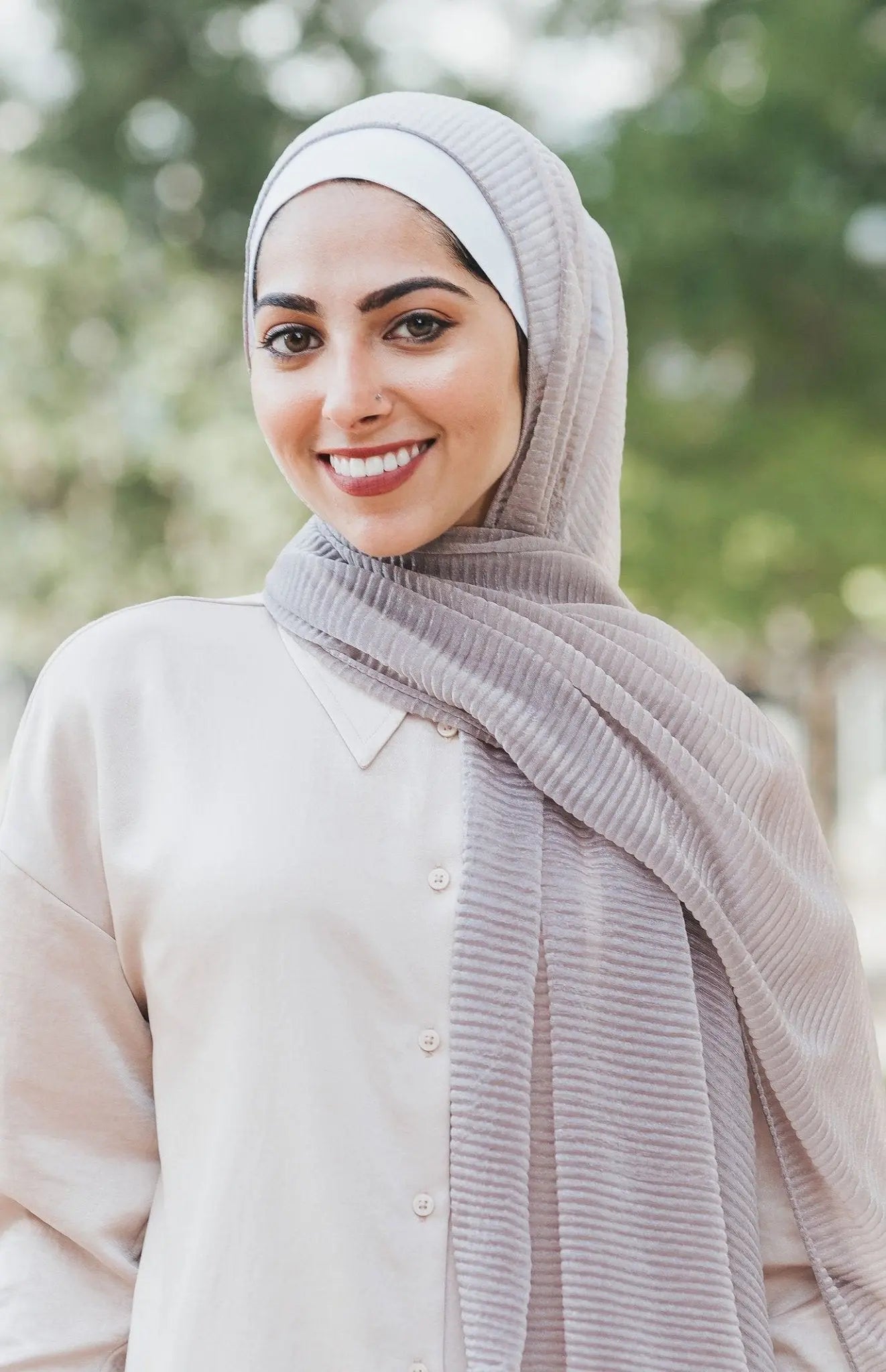Cashmere Hijab | Shop Kuwaiti Crinkle Cashmere Hijab Style